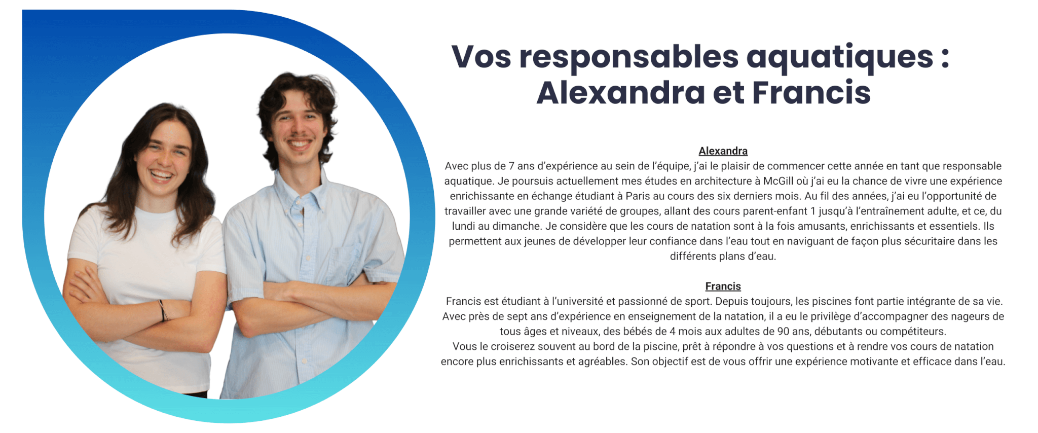 Activités en piscine pour adultes – Complexe sportif Jean de la Mennais